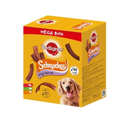 PEDIGREE Mega Box Schmackos mit Rind-, Lamm- und Geflügelgeschmack 790 ...