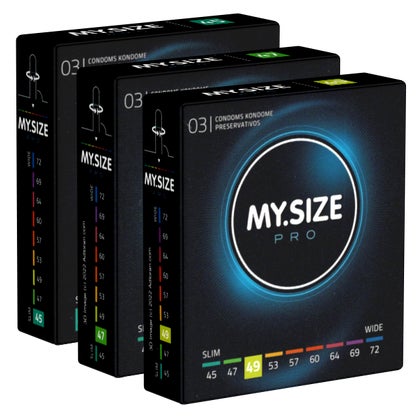 PRO «Probierset XS» Maßkondome, hypoallergen, 9 Stück (9 Kondome) 9 St ...