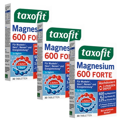 Taxofit Magnesium 600 FORTE Depot Tablet 3X30 St online kaufen | DocMorris