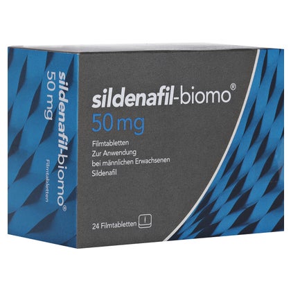Sildenafil-biomo 50 mg Filmtabletten 24 St mit E-Rezept kaufen | DocMorris