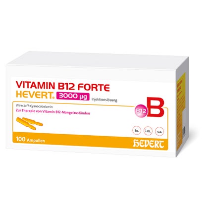 Vitamin B12 Forte Hevert 3000 µg Inj.-lsg.amp. 100X2 ml online kaufen ...