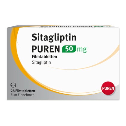 Sitagliptin Puren 50 mg Filmtabletten 28 St mit E-Rezept kaufen | DocMorris