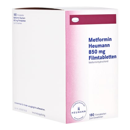Metformin Heumann 850 mg Filmtabletten 180 St mit E-Rezept kaufen ...