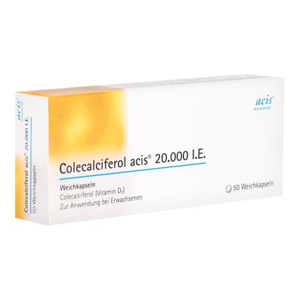 Colecalciferol acis 20.000 I.E. Weichkap 50 St mit E-Rezept kaufen ...