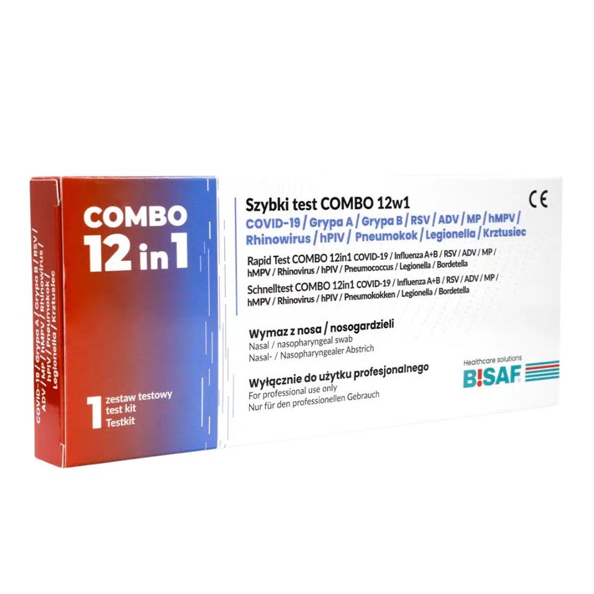 BISAF 12in1 Test COVID‑19, Influenza, RSV, ADV, hMPV, RhV, hPIV, MP, LP ...