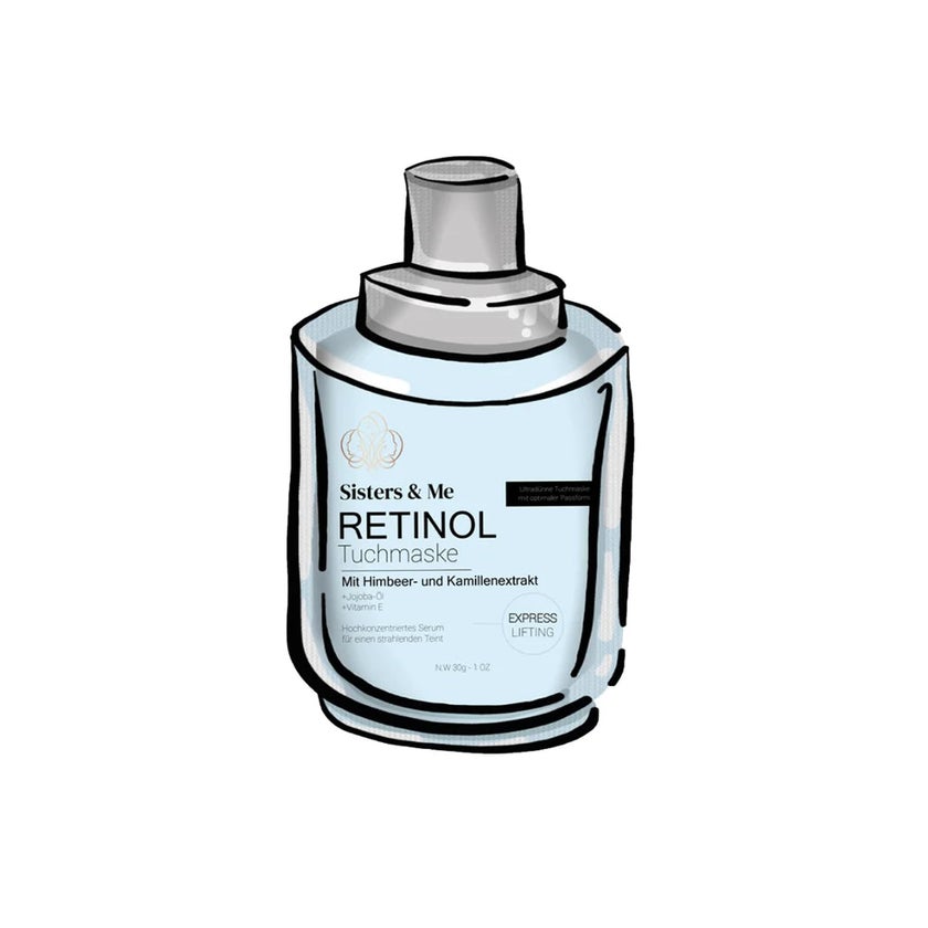 Sisters & Me Retinol Tuchmaske mit Himbeer- und Kamille 1 St online ...