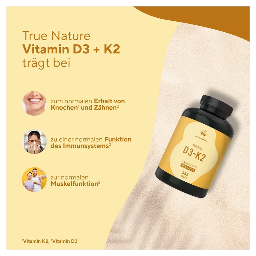 Vitamin D3 K2 hochdosiert - D3 2500 IE - Made in Germany 730 St online ...