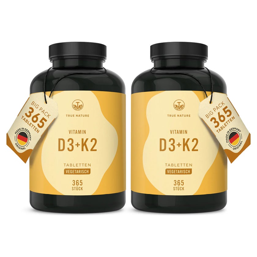 Vitamin D3 K2 hochdosiert - D3 2500 IE - Made in Germany 730 St online ...