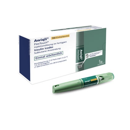 Awiqli 700 E/ml Inj.-l.fertigpen 2x1050 E/+28 Nad. 2X1,5 ml mit E ...