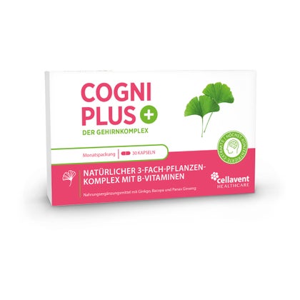 Ginkgo Kapseln, Der Gehirnkomplex – Cogni PLUS 30 St online kaufen ...