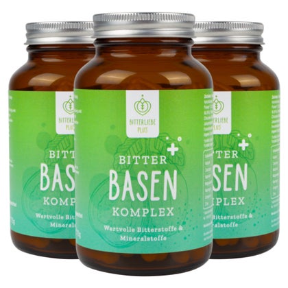 BitterLiebe Plus Bitter Basen Komplex - Basentabletten 120 Stk. mit ...