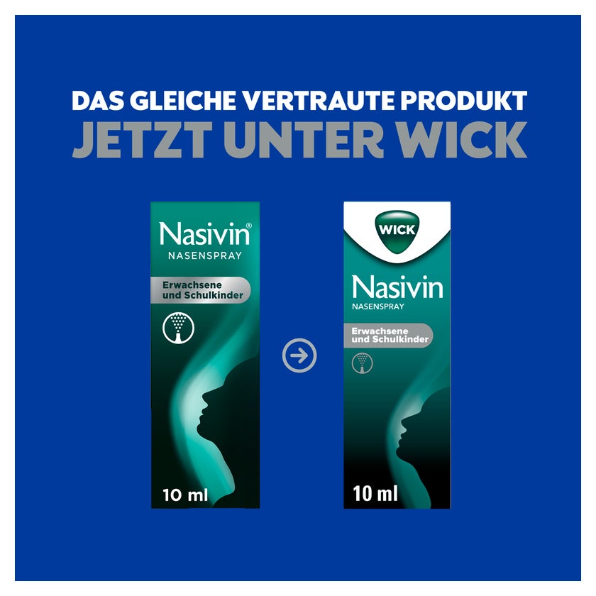 Wick Nasivin Nasenspray Ok Erw./schulkin.0,5 Mg/ml 10 ml online kaufen ...