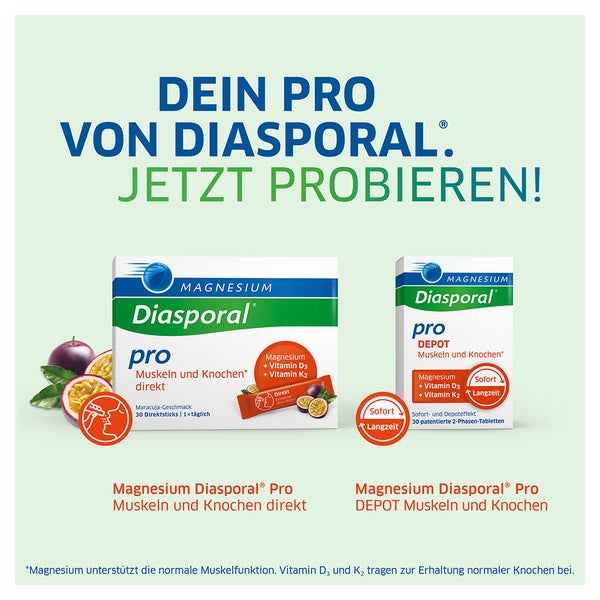 Magnesium Diasporal Pro Muskeln und Knochen direkt 30 St, 30 St online ...