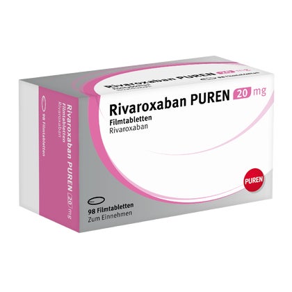 Rivaroxaban Puren 20 Mg Filmtabletten 98 St mit E-Rezept kaufen | DocMorris