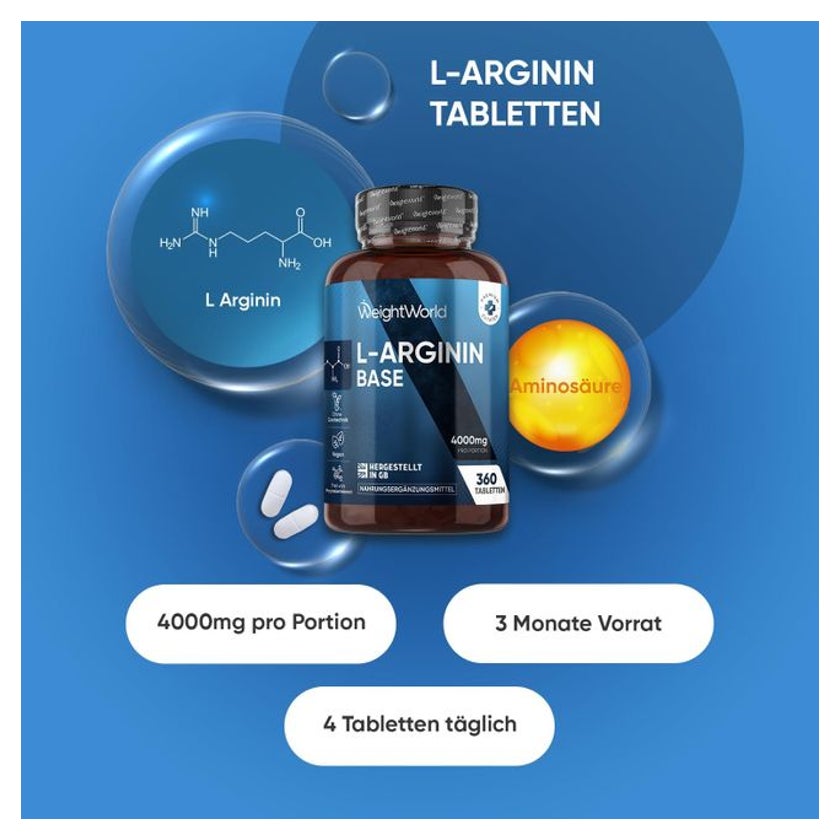 WeightWorld L-Arginin (Base) Tabletten 360 St online kaufen | DocMorris