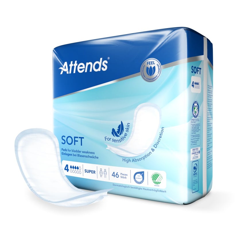 Attends Soft 4 Super Einlagen 46er Pack 138 St online kaufen | DocMorris