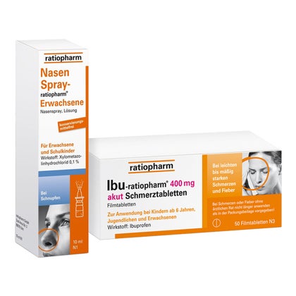 ratiopharm Nasenspray Erw + IBU 400 1 Set online kaufen | DocMorris