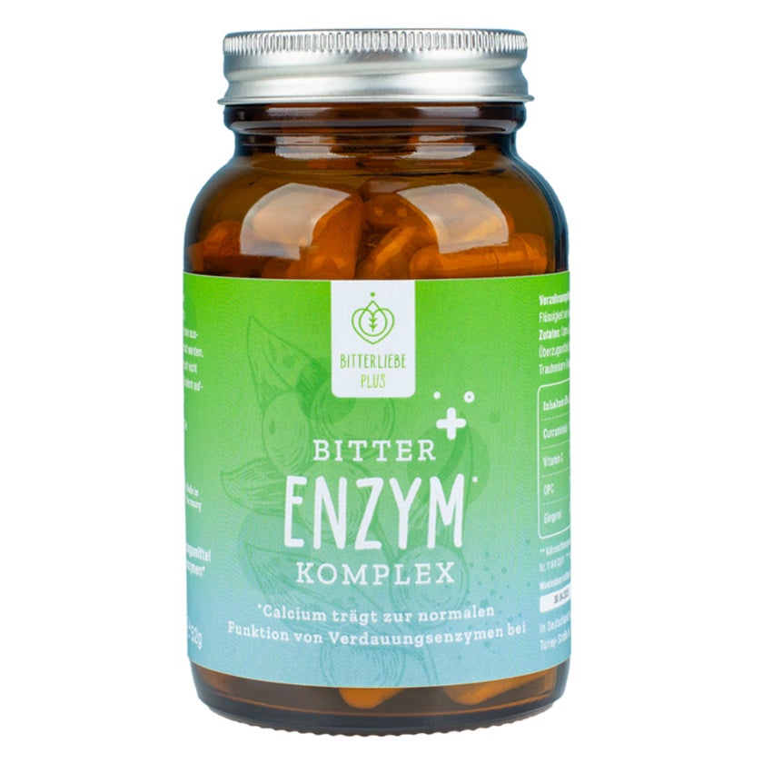 BitterLiebe Bitter Enzym* Komplex Kapseln mit 5 Verdauungsenzymen - gegen Blähungen - mit Papain ...