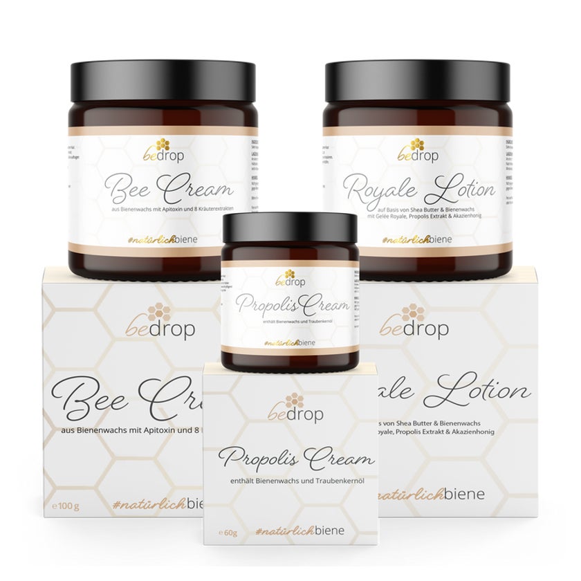 bedrop: Hautpflege-Set | Bee Cream + Propolis Cream + Royale Lotion 260 ...