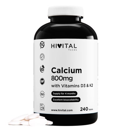 Calcium 800 mg mit Vitamin D3 und K2 | 240 Tabletten 240 St online ...