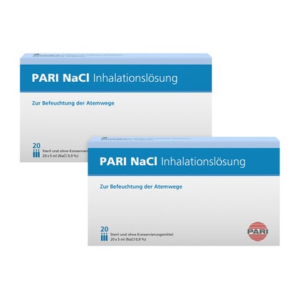 Doppelpack PARI NaCl Inhalationslösung 2X20X5 ml online kaufen | DocMorris