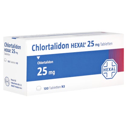 Chlortalidon Hexal 25 mg Tabletten 100 St mit E-Rezept kaufen | DocMorris