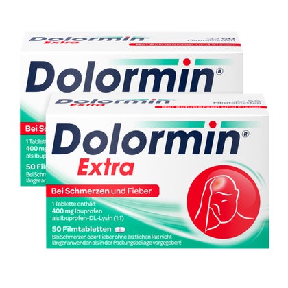 Dolormin Extra 400 mg Doppelpack 2X50 St online kaufen | DocMorris