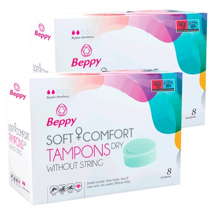 «DRY» (Classic) Soft Fadenlose Comfort Tampons, mittelgroß (16 Stück ...