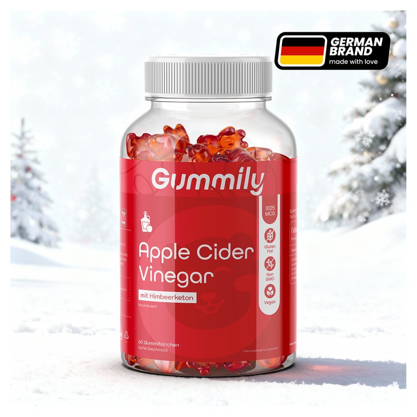 Gummily® Apfelessig Gummibärchen hochdosiert - apple vinegar cidar 60 ...