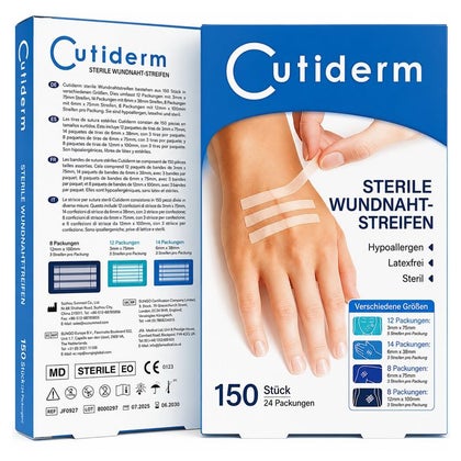 Cutiderm Wundnahtstreifen-Strips Klammerpflaster 150 St online kaufen ...