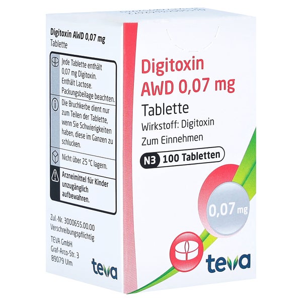 Digitoxin AWD 0,07 mg Tabletten 100 St, 100 St online kaufen | DocMorris