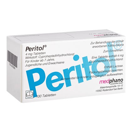 Peritol 4 mg Tabletten 100 St mit E-Rezept kaufen | DocMorris