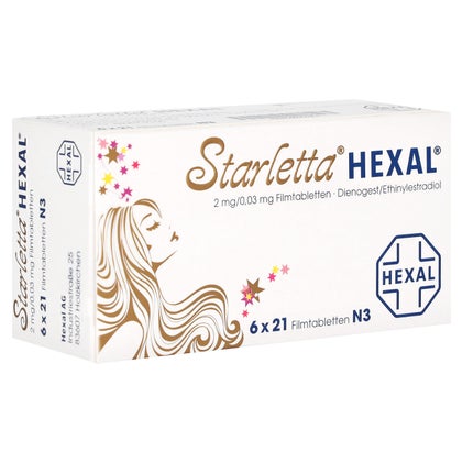 STARLETTA HEXAL 2 mg/0,03 mg Filmtabletten 126 St, 126 St online kaufen ...