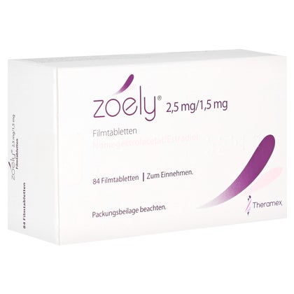Zoely 2,5 Mg/1,5 mg Filmtabletten 3X28 St mit E-Rezept kaufen | DocMorris