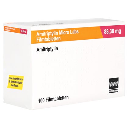 AMITRIPTYLIN Micro Labs 88,38 mg Filmtabletten 100 St mit E-Rezept ...