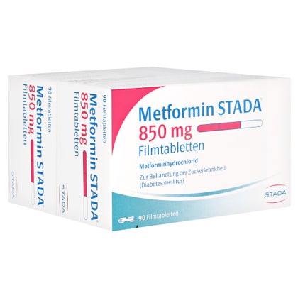Metformin Stada 850 mg Filmtabletten 180 St mit E-Rezept kaufen | DocMorris
