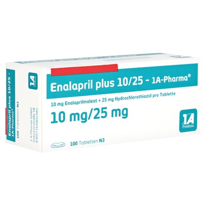 ENALAPRIL plus 10/25-1A Pharma Tabletten 100 St mit E-Rezept kaufen ...