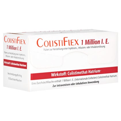 COLISTIFLEX 1 Mio.I.E. P.z.H.e.Inj./Inf./Inh.Lsg. 10 St mit E-Rezept ...