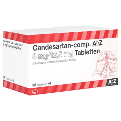 CANDESARTAN AbZ comp. 8 mg/12,5 mg Tabletten 98 St, 98 St online kaufen ...