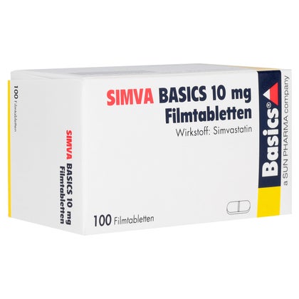 Simva Basics 10 mg Filmtabletten 100 St mit E-Rezept kaufen | DocMorris