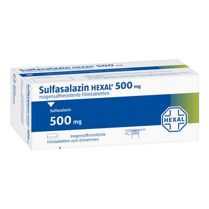SULFASALAZIN HEXAL 500 mg magensaftr.Filmtabletten 300 St mit E-Rezept kaufen | DocMorris