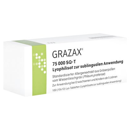 GRAZAX 75.000 SQ-T Lyo-Tab.Lyophilisat z.Einnehmen 100 St mit E-Rezept ...