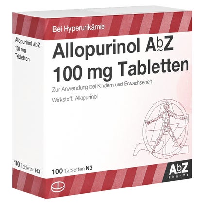 Allopurinol AbZ 100 mg Tabletten 100 St mit E-Rezept kaufen | DocMorris