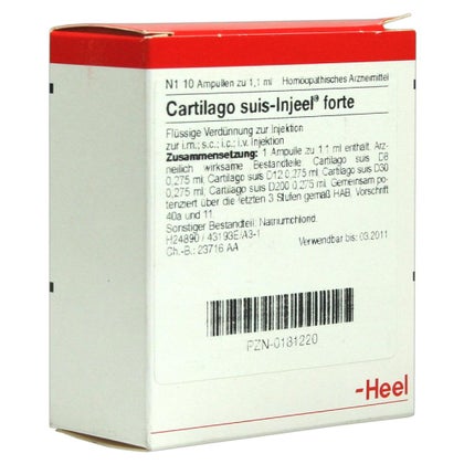 Cartilago suis Injeel forte Ampullen 10 St online kaufen | DocMorris