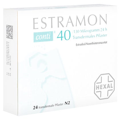 ESTRAMON conti 40/130 µg/24 Stunden transd.Pflast. 24 St mit E-Rezept ...