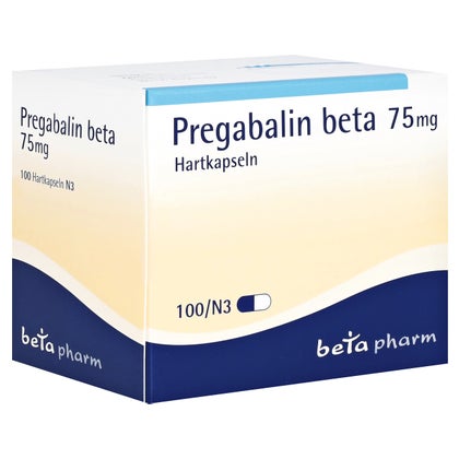 Pregabalin beta 75 mg Hartkapseln 100 St mit E-Rezept kaufen | DocMorris