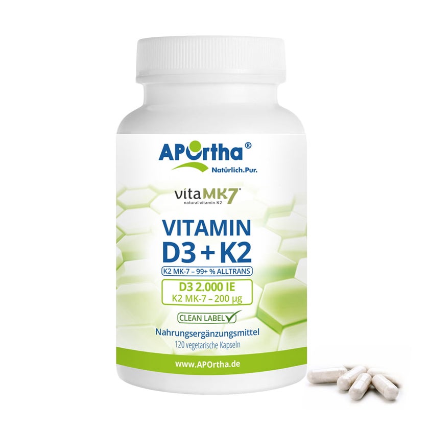 APOrtha® Vitamin D3 2.000 IE + Vitamin K2 vitaMK7® 200 µg ...
