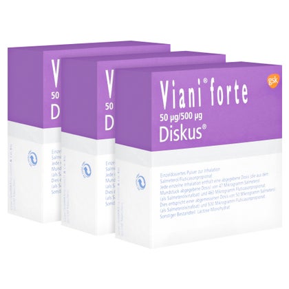 VIANI forte 50 µg/500 µg Diskus Einzeldos.Inh.-P. 3X60 St mit E-Rezept ...
