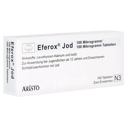 Eferox Jod 100 µg/100 µg Tabletten 100 St mit E-Rezept kaufen | DocMorris
