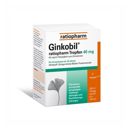Ginkobil ratiopharm 40mg mit Ginkgo biloba 200 ml online kaufen | DocMorris